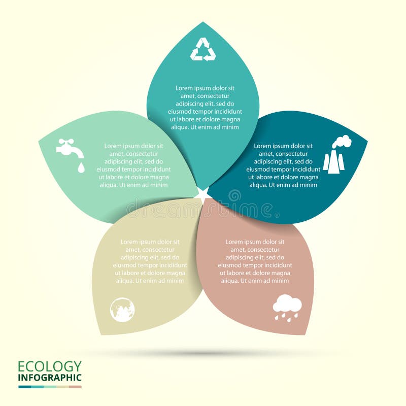 Vector Circle Eco Infographic. Stock Vector - Illustration of care ...
