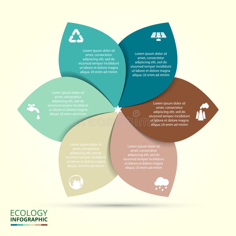 Vector Circle Eco Infographic. Stock Vector - Illustration of ...