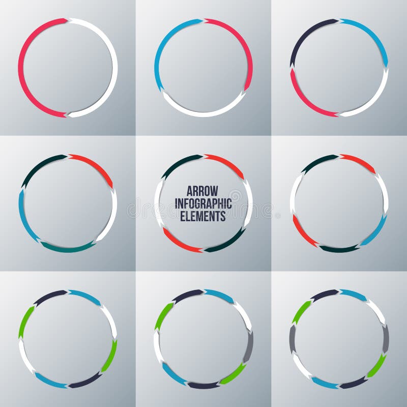 Vector Circle Element for Infographic. Stock Vector - Illustration of ...