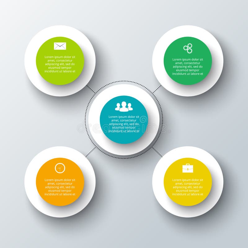 Vector Circle Element for Infographic. Stock Vector - Illustration of ...