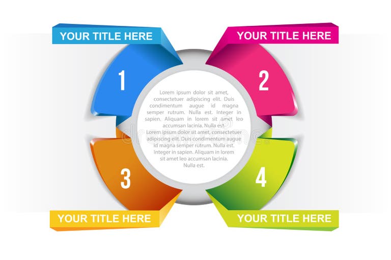 Vector Circle Graph for Infographic Stock Vector - Illustration of ...