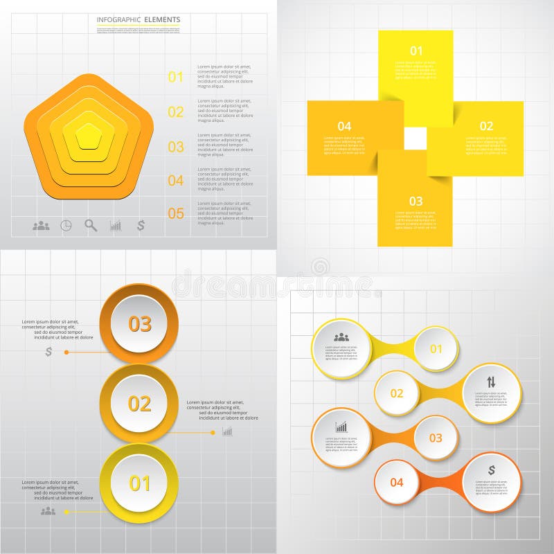 Vector Circle Infographic Set. Stock Vector - Illustration of data ...