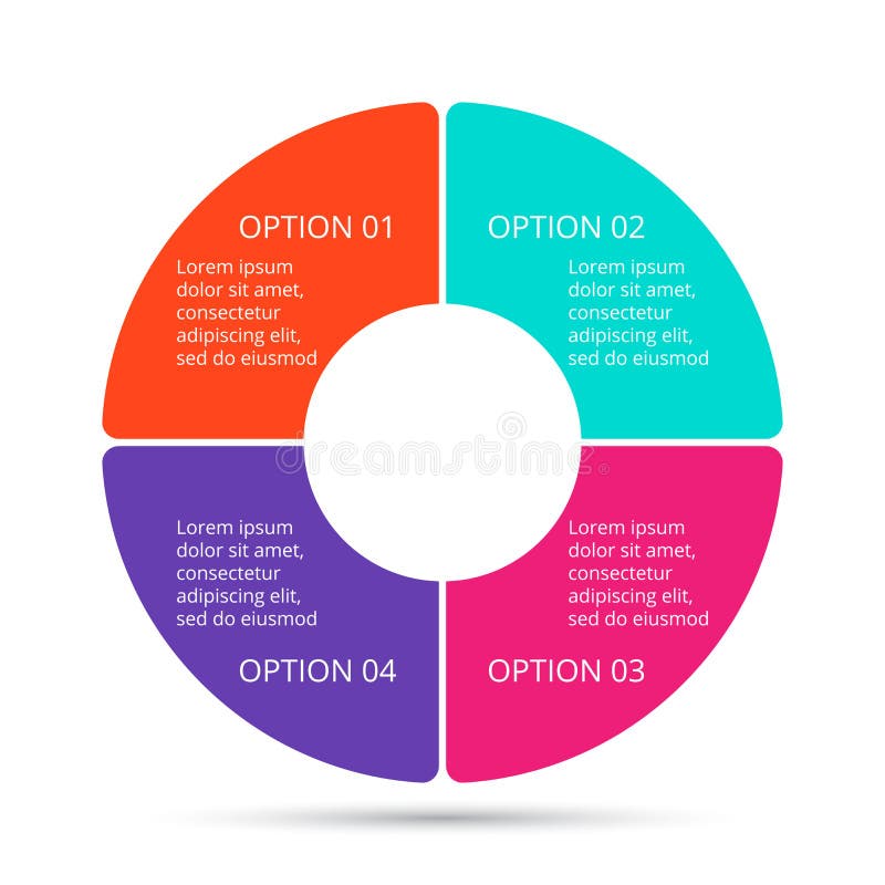 Vector Circle Infographic. Template For Cycle Diagram, Graph ...