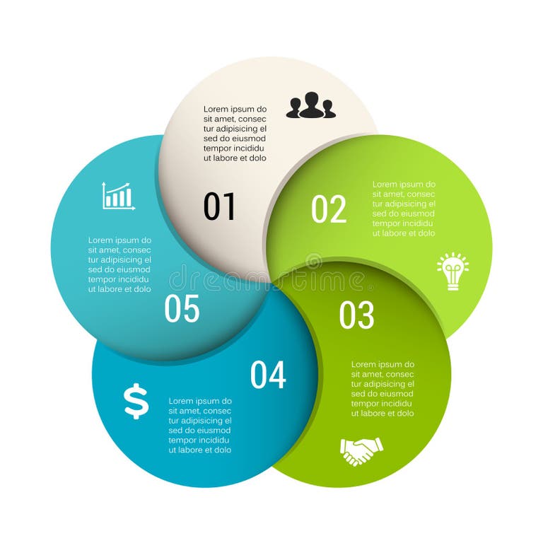 Vector Circle Infographic. Template for Cycle Stock Vector ...