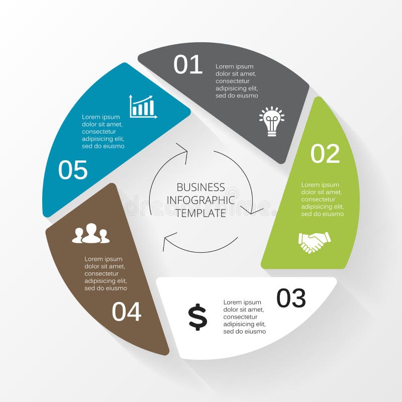 Vector Circle Infographic. Template for Cycle Stock Vector ...