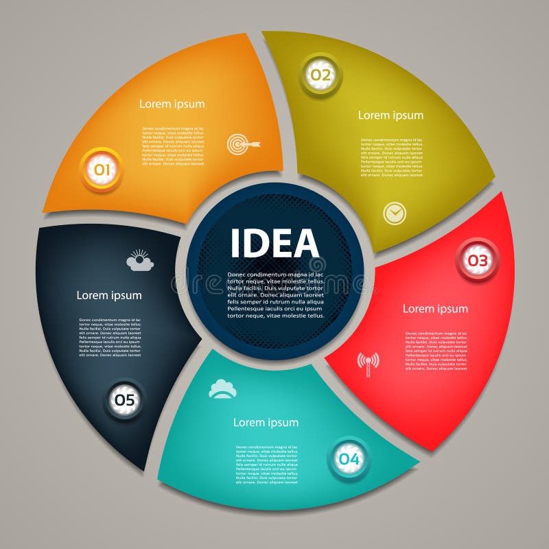 Vector Circle Infographic. Template for Diagram, Graph, Presentation ...