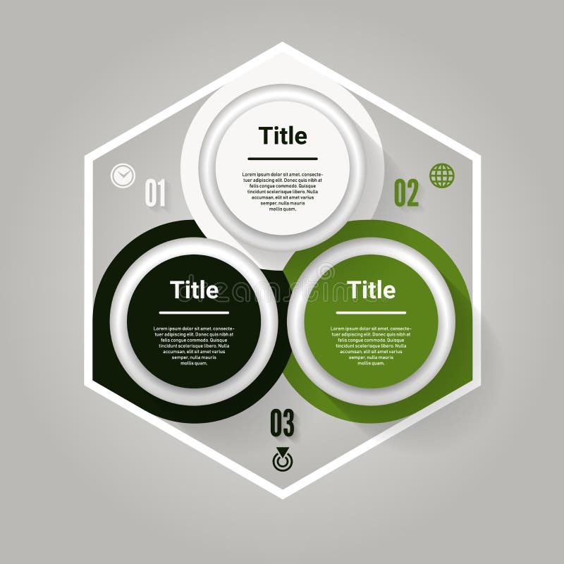 Three Parts Presentation Template Stock Illustrations – 1,878 Three ...