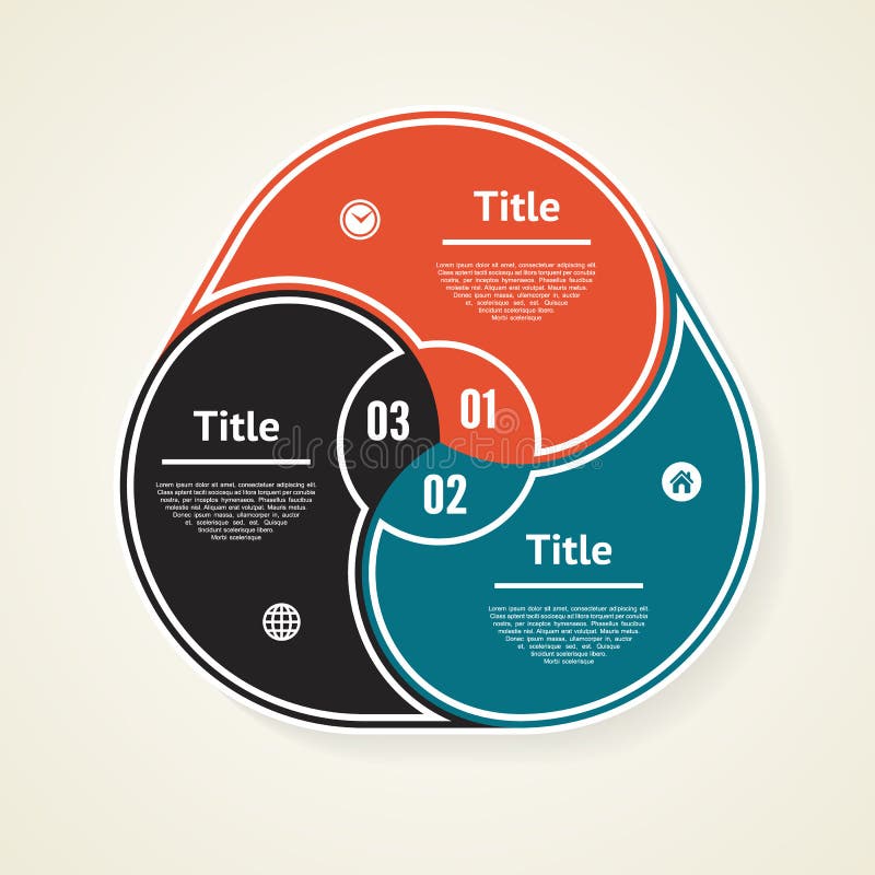 Three Parts Presentation Template Stock Illustrations – 2,069 Three ...