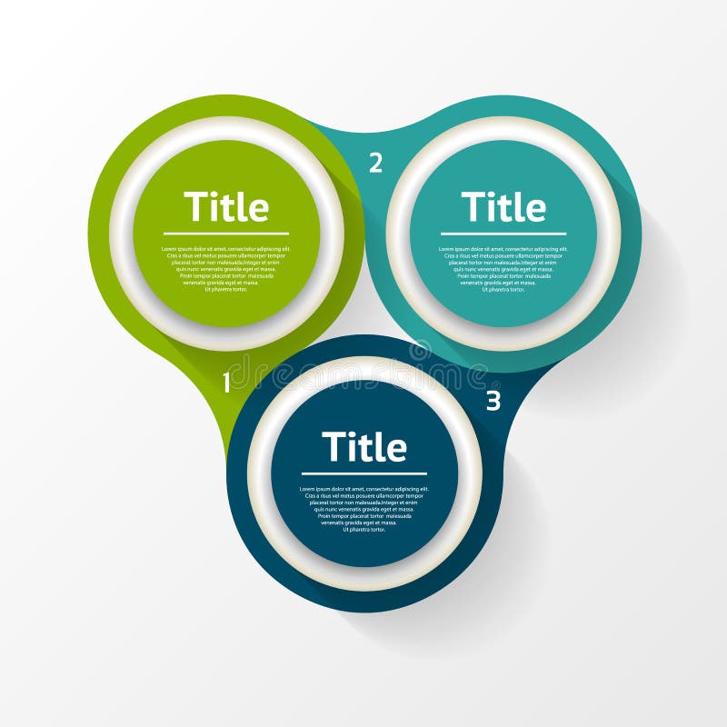 Three Parts Presentation Template Stock Illustrations – 2,069 Three ...