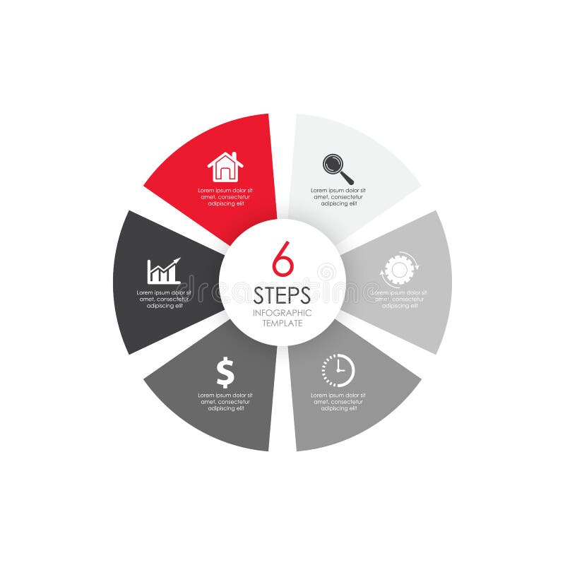 Vector Circle Infographic Template for Round Diagram, Graph and Web ...
