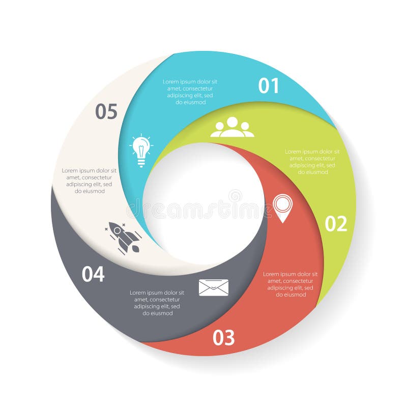 Vector Circle Infographic Template for Round Diagram, Graph, Web Design ...