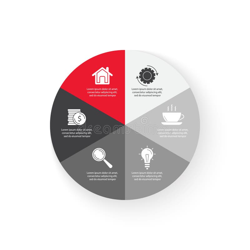Vector Circle Infographic Template for Round Diagram, Graph and Web ...