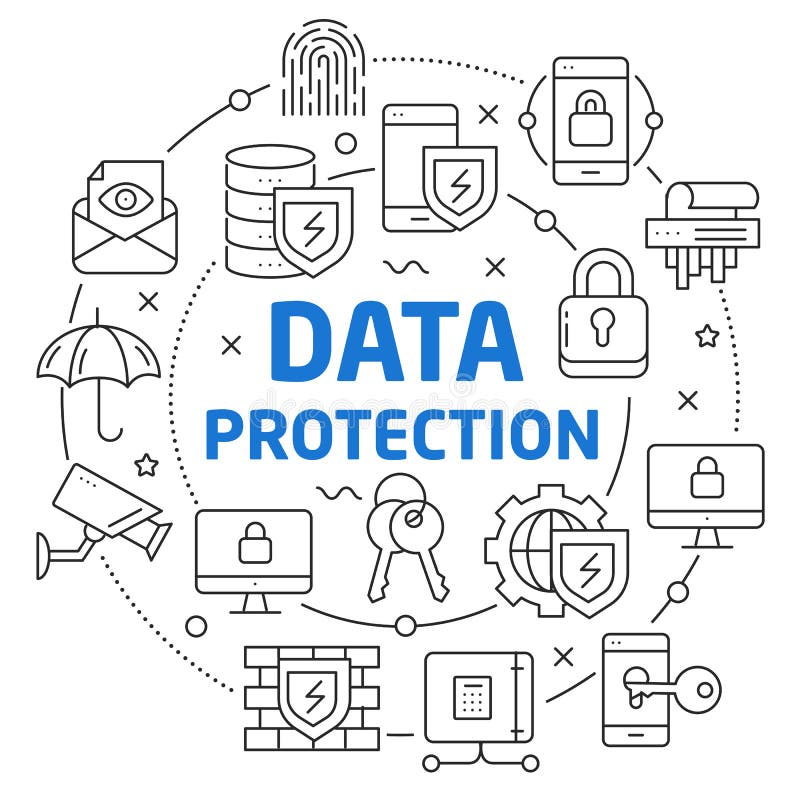 Vector Circle Lines Illustration Stock Vector - Illustration of data ...