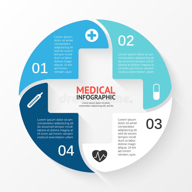 Vector Circle Plus Sign Infographic. Template for Stock Vector ...