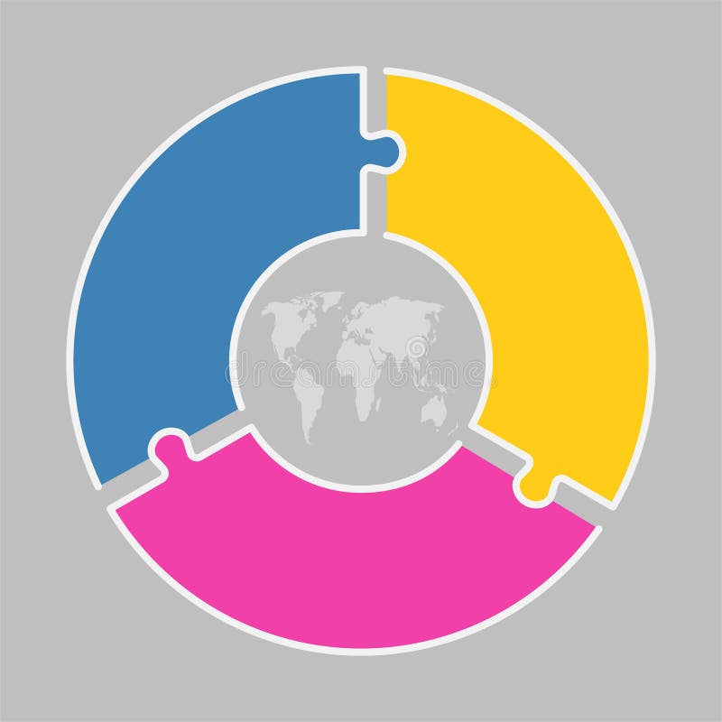 3 Part Circle Infographic Stock Illustrations – 3,011 3 Part Circle ...