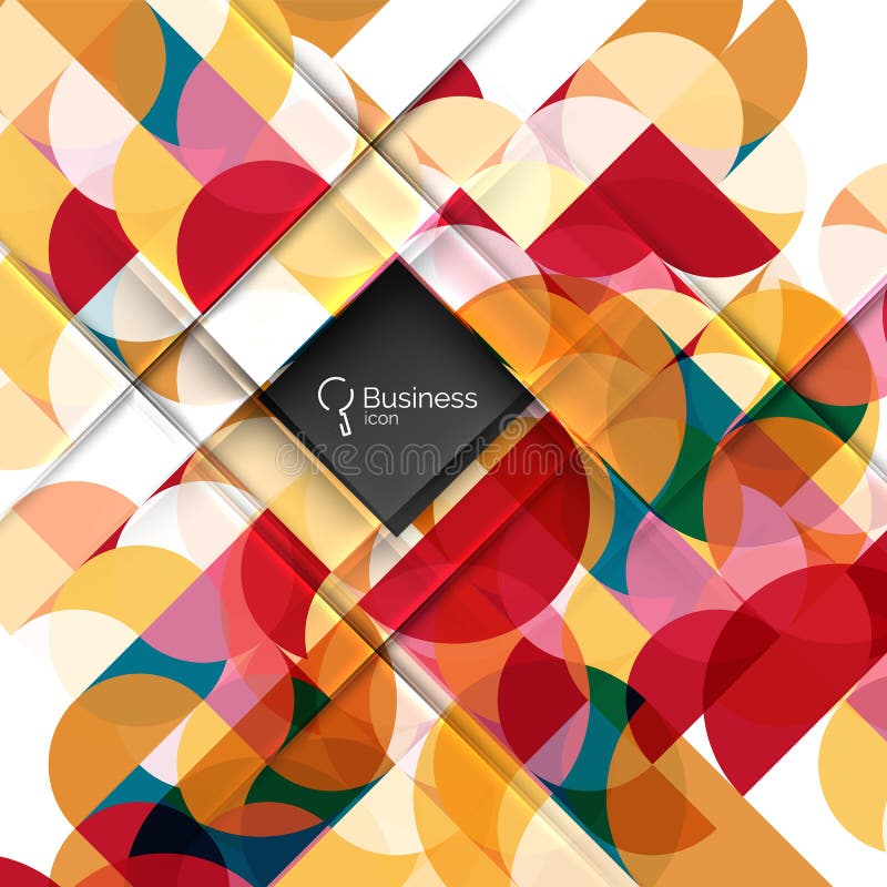 Vector Circle and Triangle Abstract Background Stock Vector ...