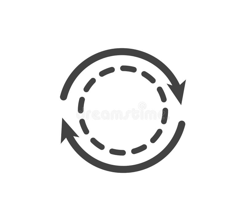 Circle Two Arrows Black White Stock Illustrations – 331 Circle Two ...