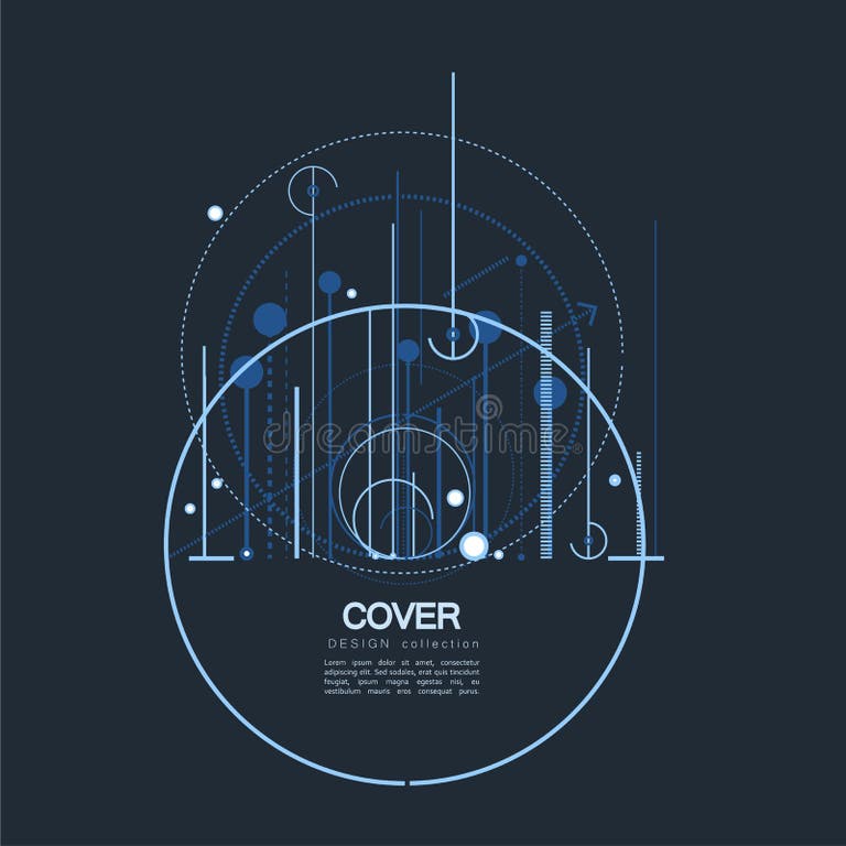 Vector Circles Design Connection. Graphic Abstract Technology Background. Lines Connect Pattern ...