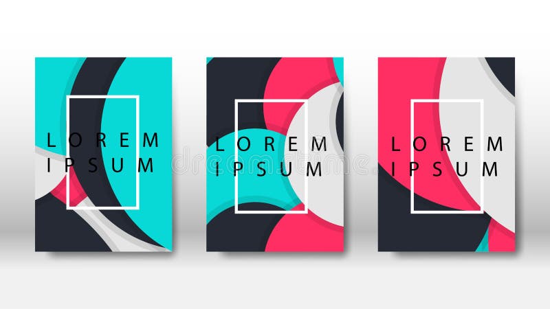 Vector Circles or Dots Overlay in Brochure Design Stock Vector ...