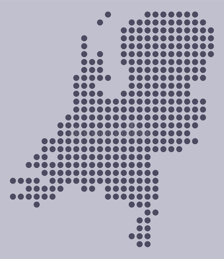The Netherlands Map - Pixel Stock Vector - Illustration of global ...