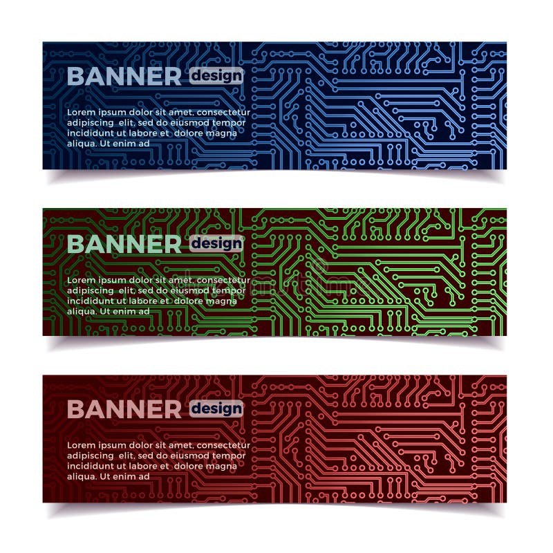 Vector Circuit Board Background Stock Vector - Illustration of circuit ...