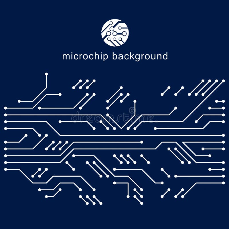 Vector Circuit Board Circle, Digital Technologies Abstraction. B Stock ...