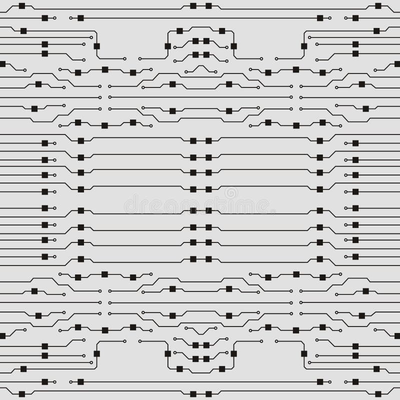 Vector Circuit Board Illustration Stock Vector - Illustration of ...