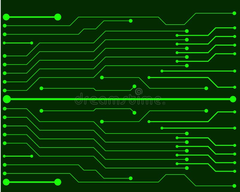Vector Circuit Board Illustration EPS10 Stock Vector - Illustration of ...