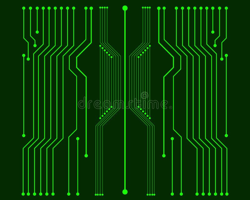 Vector Circuit Board Illustration EPS10 Stock Vector - Illustration of ...