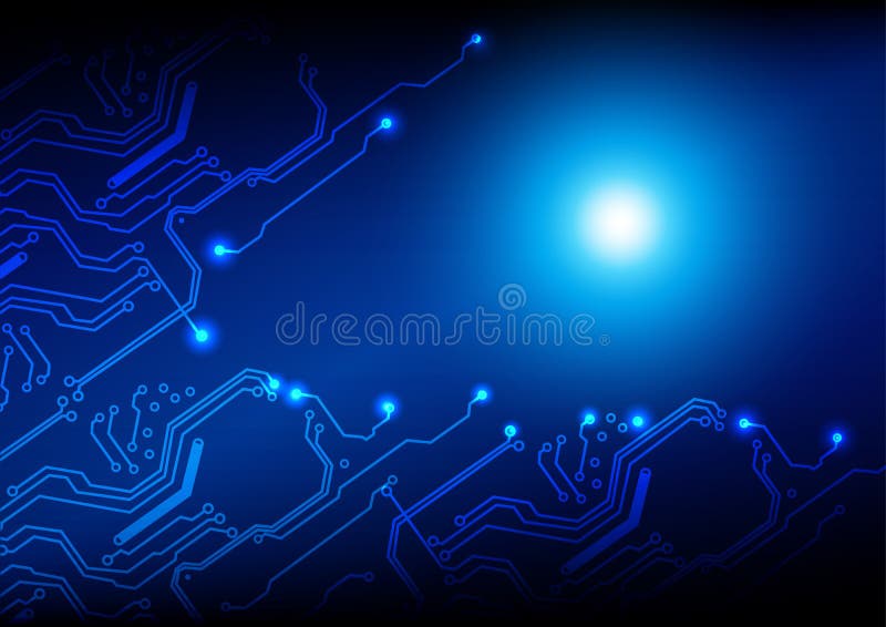 Vector Circuit Board Technology , Electronic Technology Concept ...