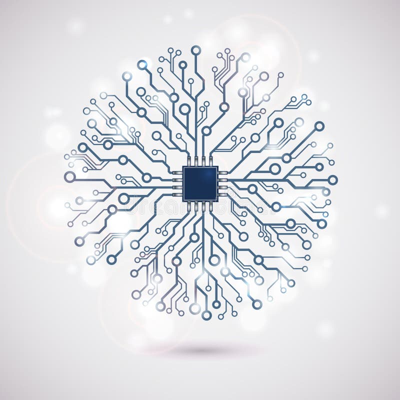 Vector Circuit Board Sphere Stock Vector - Illustration of globe ...