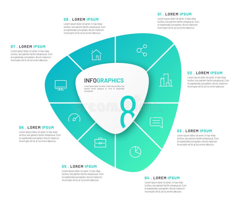 Circular infographic stock vector. Illustration of infographic - 84634278