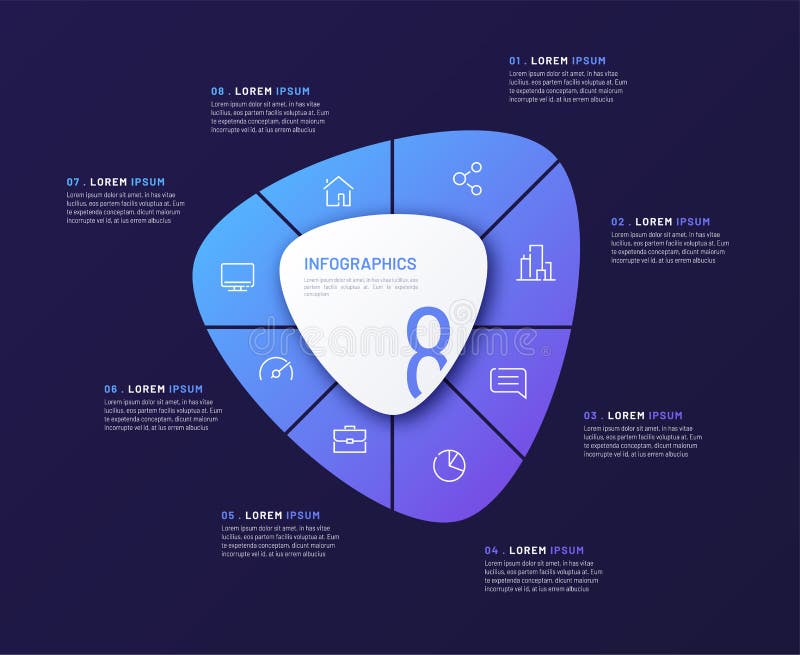 Circular infographic stock vector. Illustration of infographic - 84634278