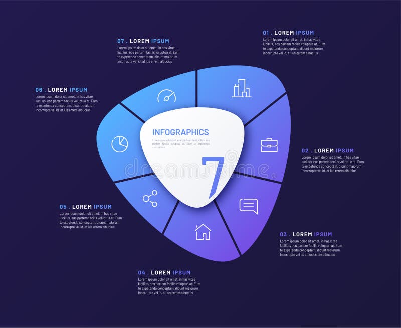 Circular infographic stock vector. Illustration of infographic - 84634278
