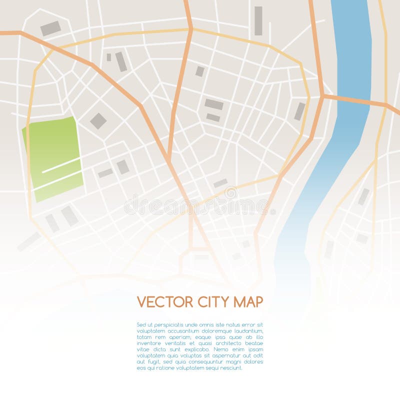Vector city map background stock vector. Illustration of house - 80940757