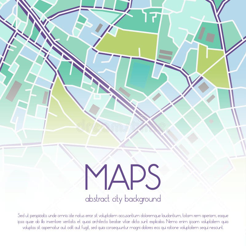Vector city map background stock vector. Illustration of prospect ...