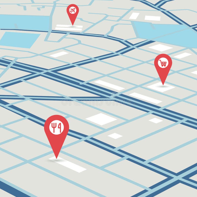 Vector city map stock vector. Illustration of country - 66051354