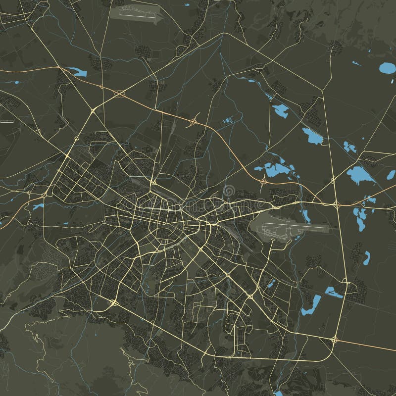 Vector City Map of Sofia, Bulgaria Stock Vector - Illustration of center, planing: 283634197