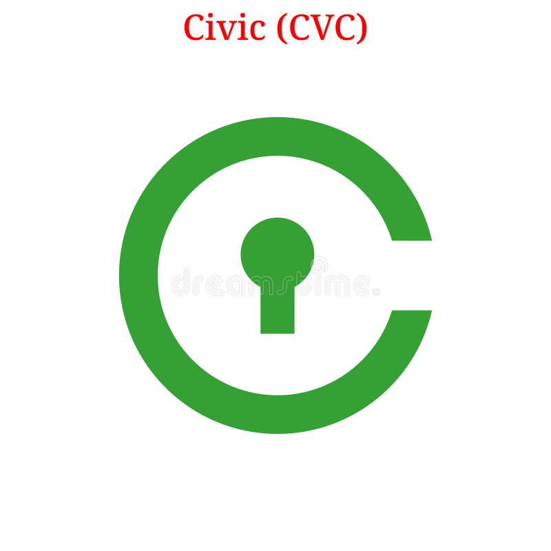 Vector Civic CVC logo stock vector. Illustration of cryptocurrency ...