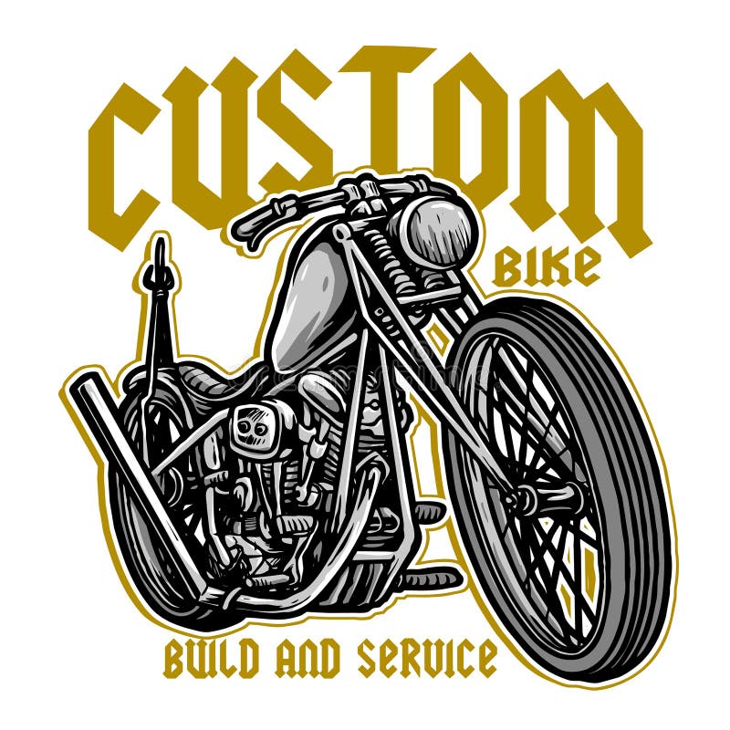 Vector of Classic Custom Motorcycle Badge Stock Vector - Illustration ...