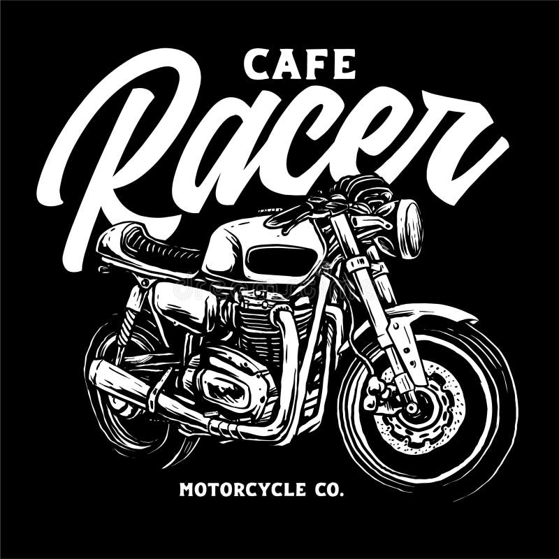Classic Custom Motorcycle Logo Design Illustration Stock Vector ...