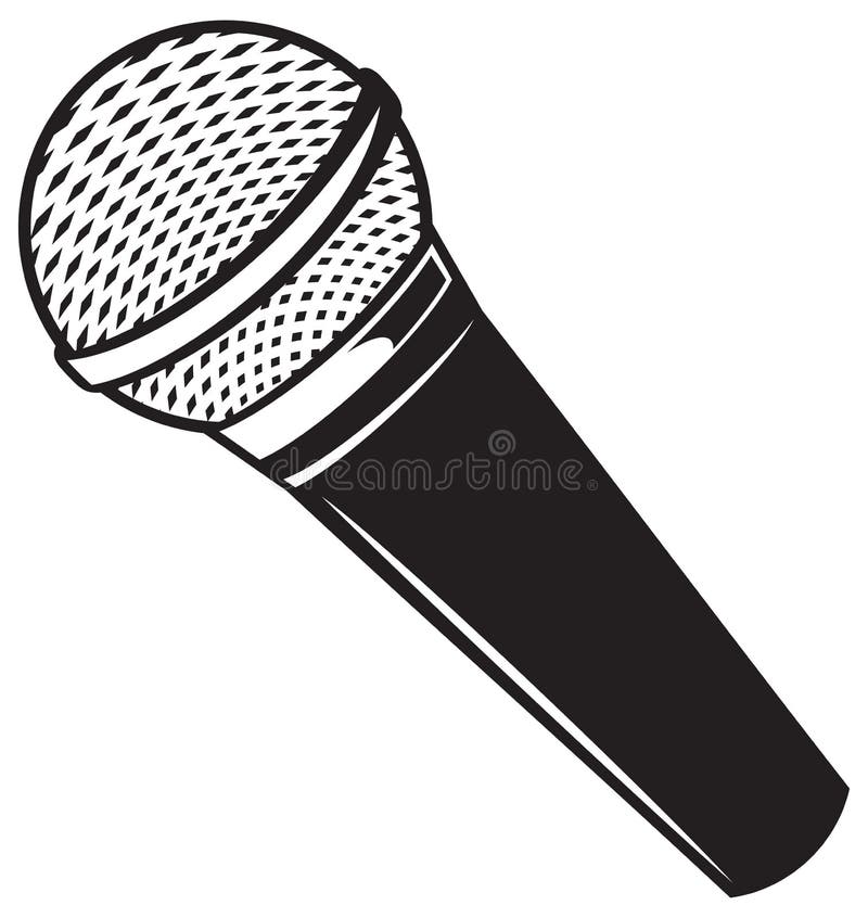 Vector Classic Microphone stock vector. Illustration of entertain ...