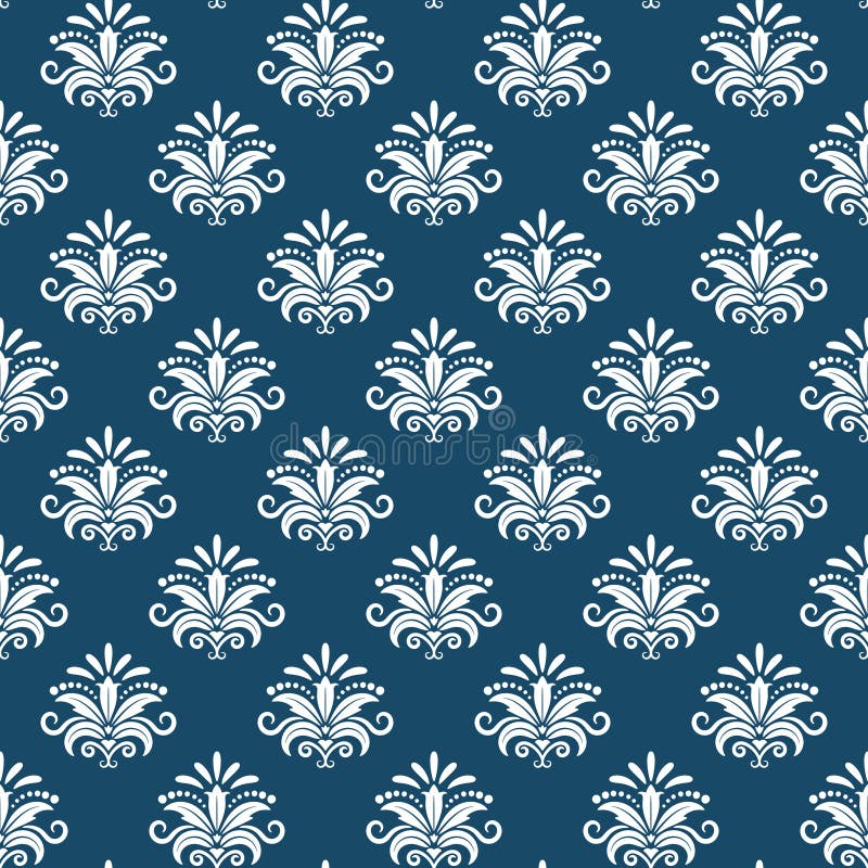 Victorian Regal Pattern Seamless Baroque Stock Vector - Illustration of ...