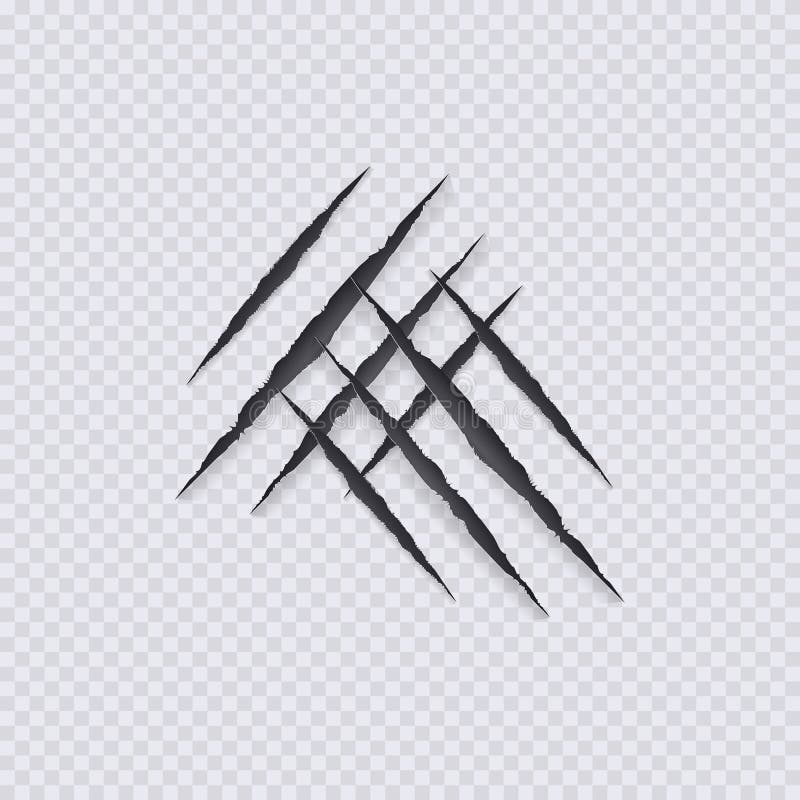 Vector Claws Scratches Illustration,Isolated on Transparent Background ...