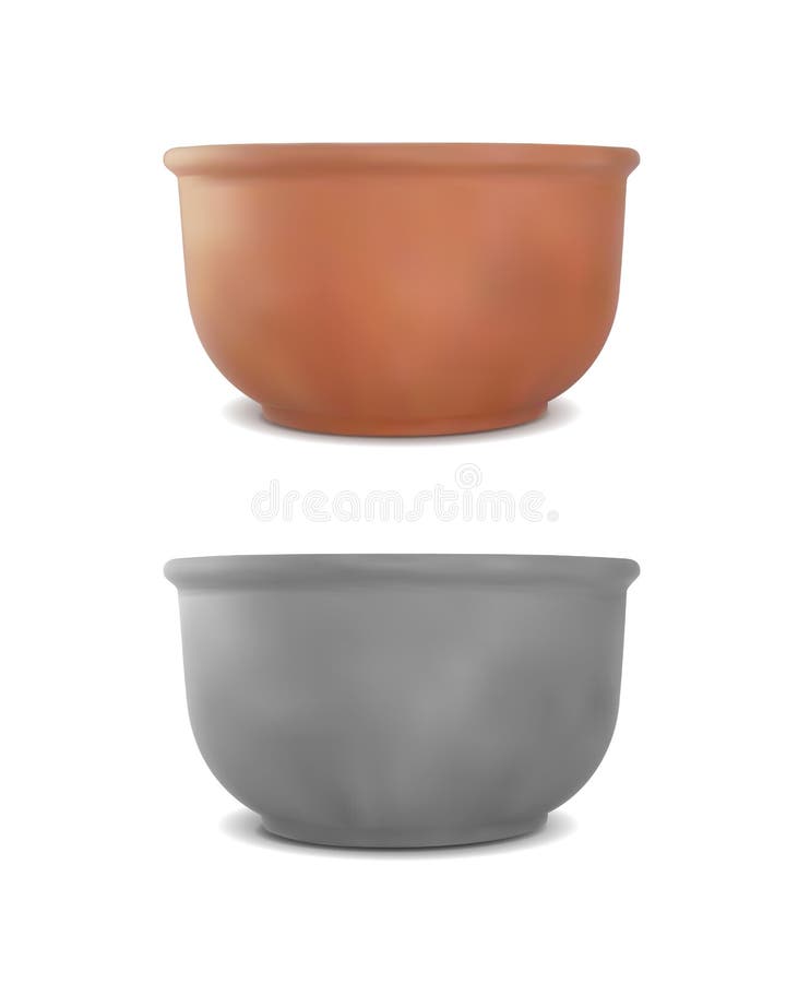 Vector clay plate stock vector. Illustration of kitchen - 135707875