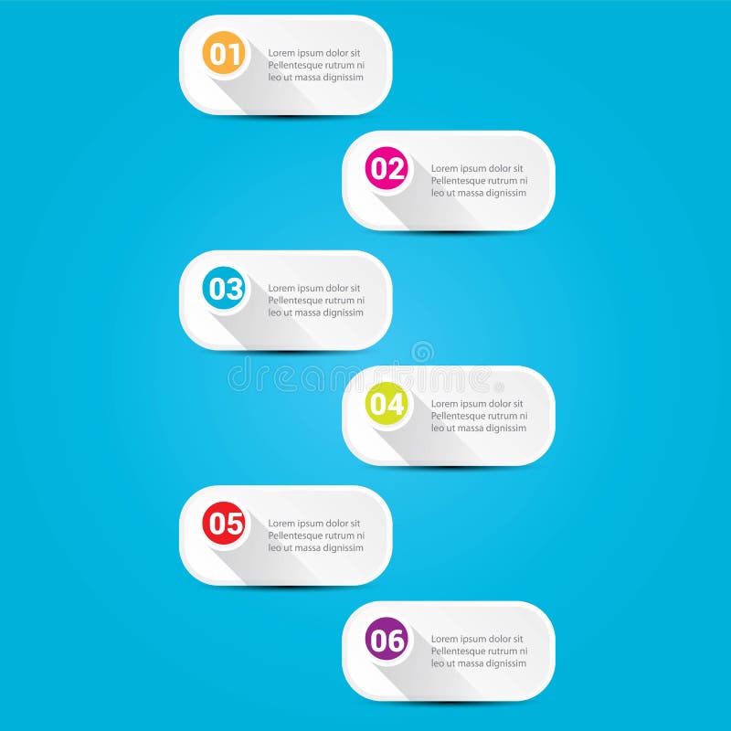 Vector Clean Modern White Infographic Banners Set Stock Vector ...