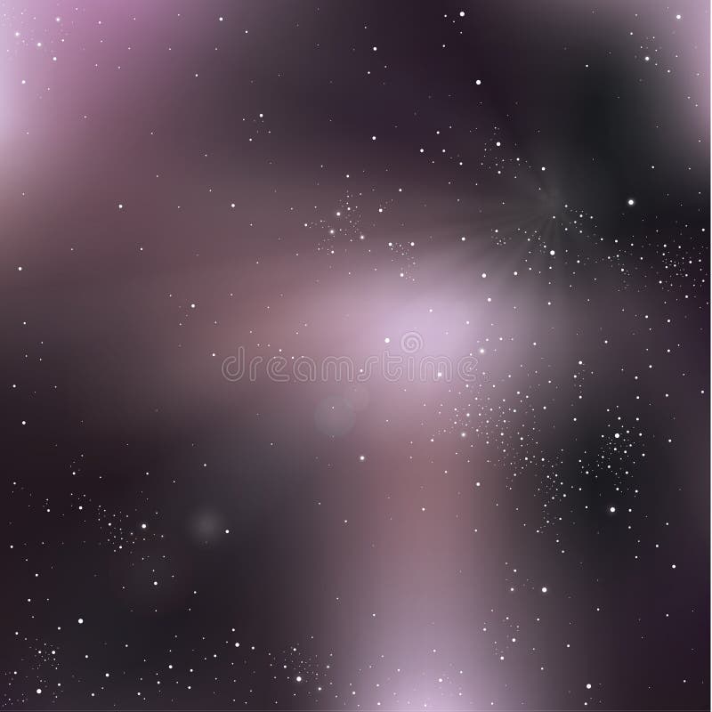 Square Universe Background. Dark Blue Space with Stars, Planets Stock ...