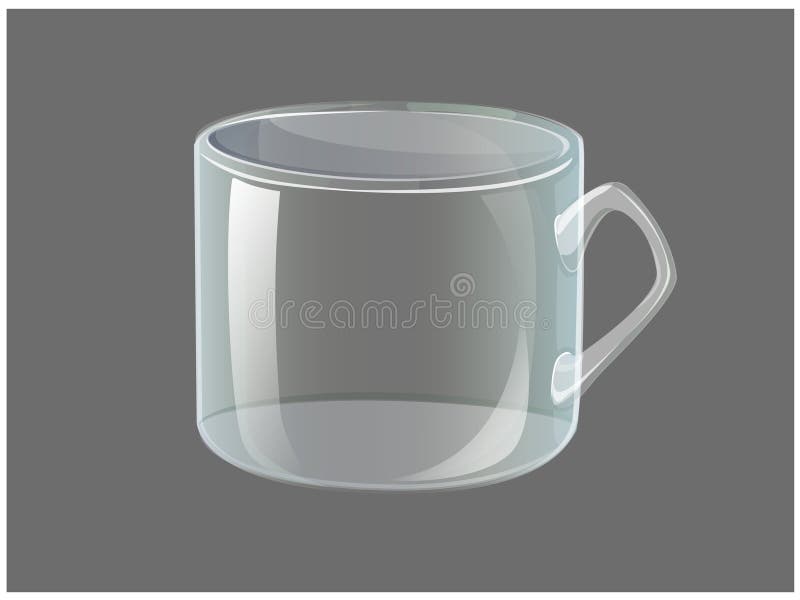 Vector Clear Glass - Transparent - Cup Stock Vector - Illustration of ...