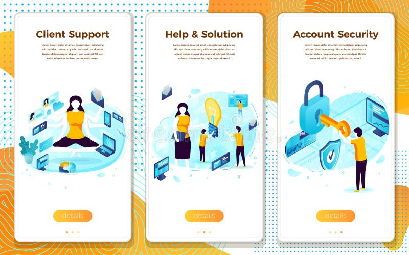 Vector Client Service, Online Help Assistant Girl Stock Vector ...