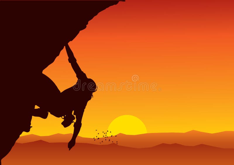 Vector Climber stock vector. Illustration of freedom - 12212730